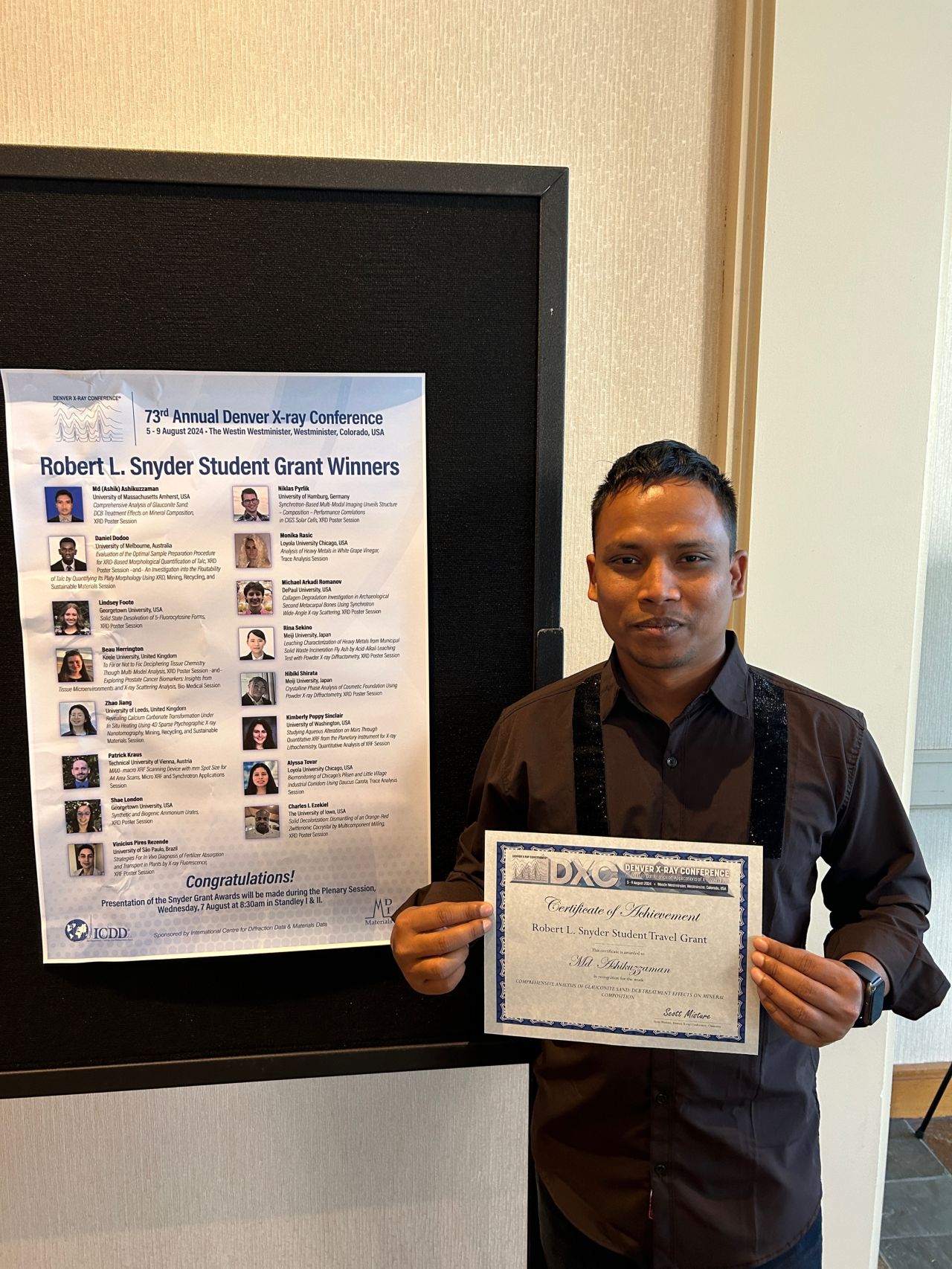 CEE Ph.D. Student Md Ashikuzzaman (Ashik) Wins Robert L. Snyder Student ...