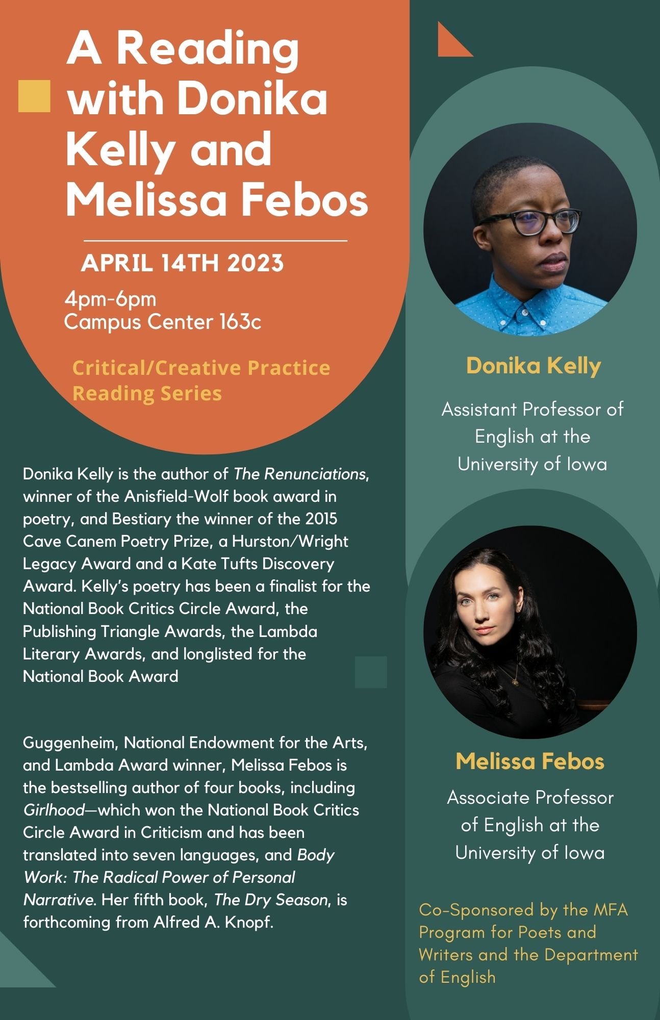 A Reading with Donika Kelly and Melissa Febos : UMass Amherst